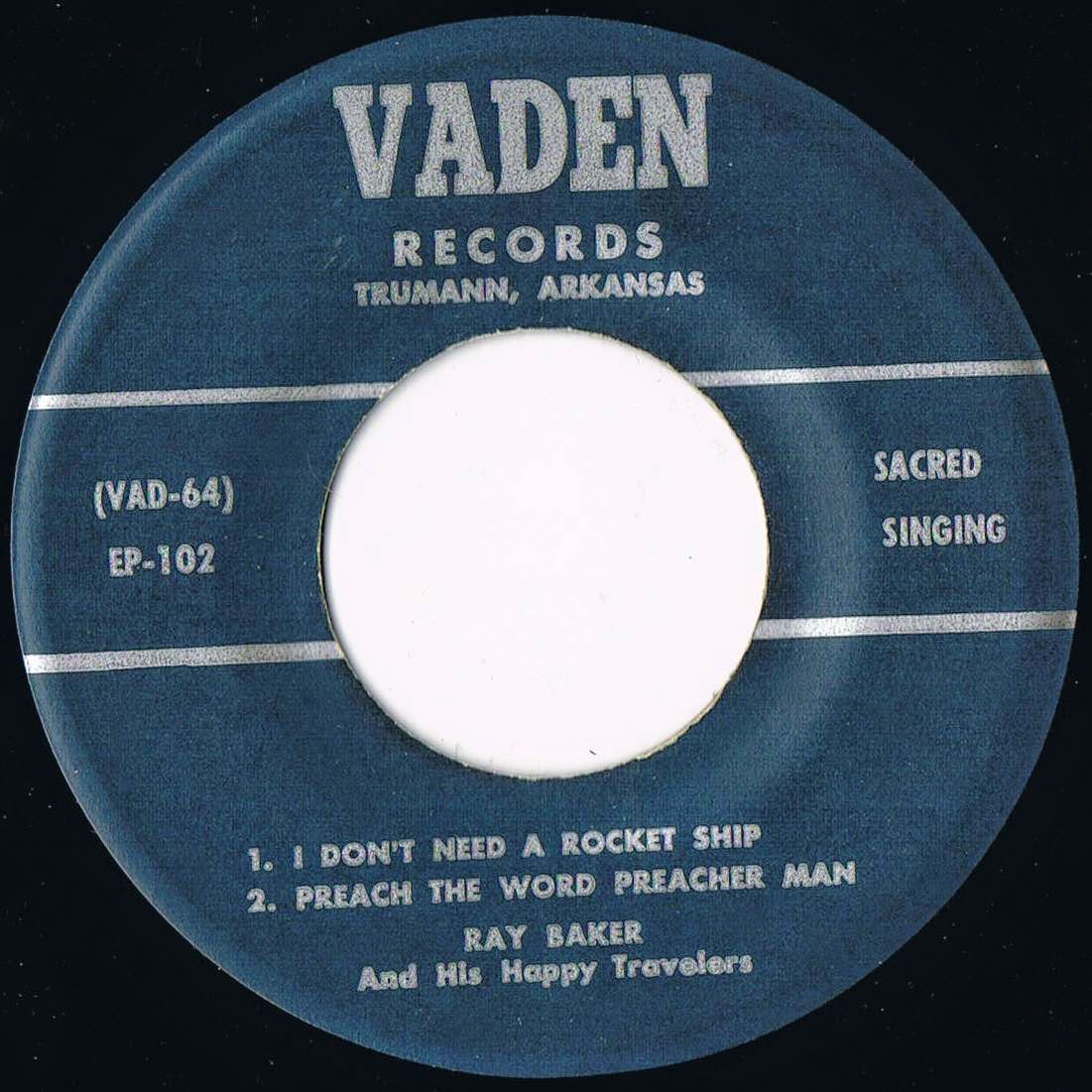 Arkansas 45rpm Records: Vaden